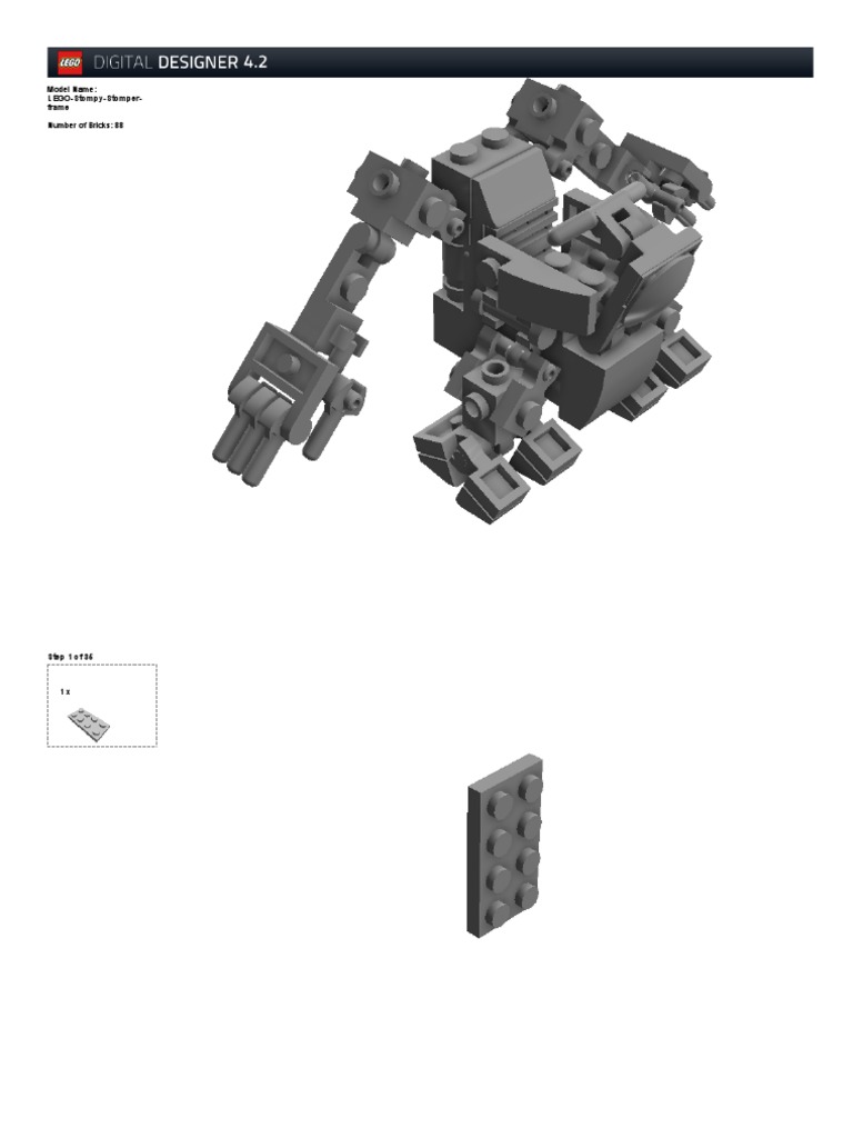 LEGO Stompy Stomper Frame (Update 1) | PDF