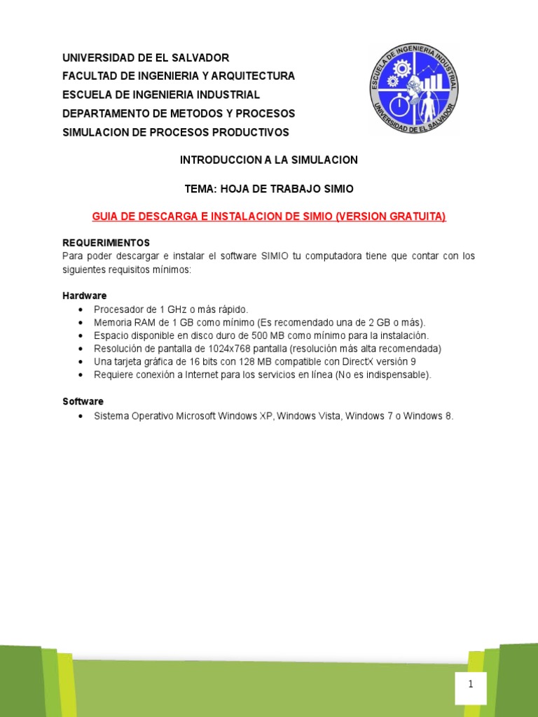 Descarga e Instalacion de SIMIO | PDF | Microsoft Windows | Archivo de ...