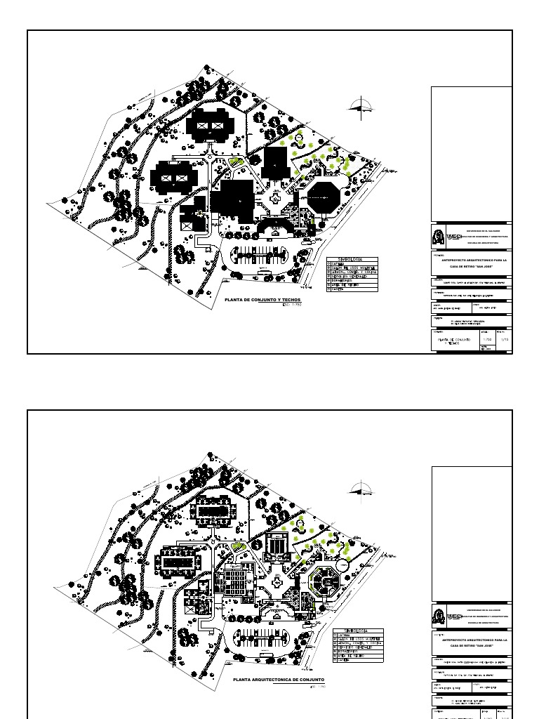 Planos de Anteproyecto Arquitectónico para La Casa de Retiro San José Municipio San José ...