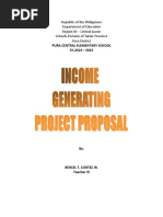 DepEd Income Generating Project Proposal and Terminal Report FORMAT ...
