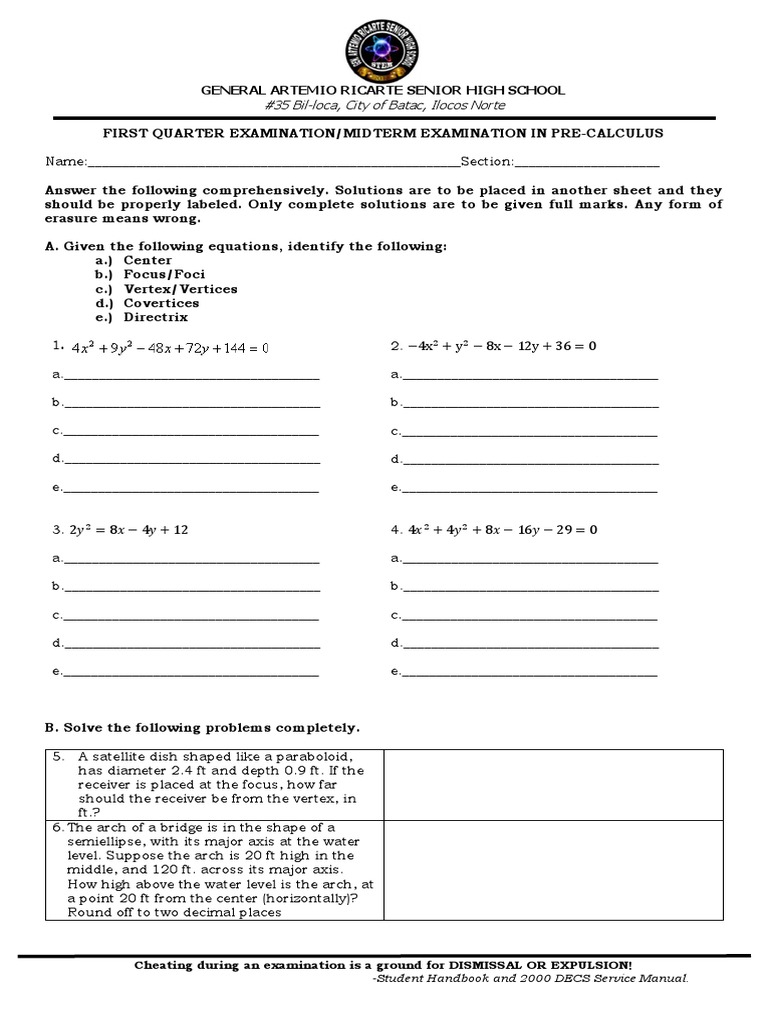 Midterm Exam | Download Free PDF | Mathematical Objects | Teaching Mathematics