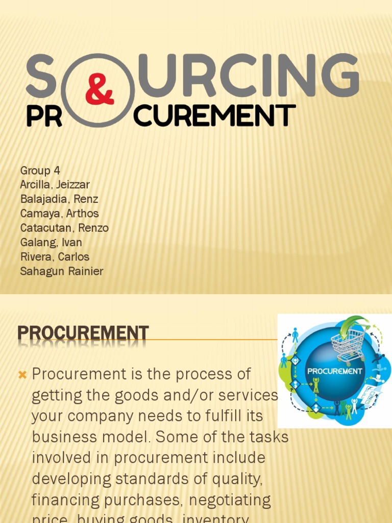 Sourcing and Procurement | PDF | Invoice | Procurement