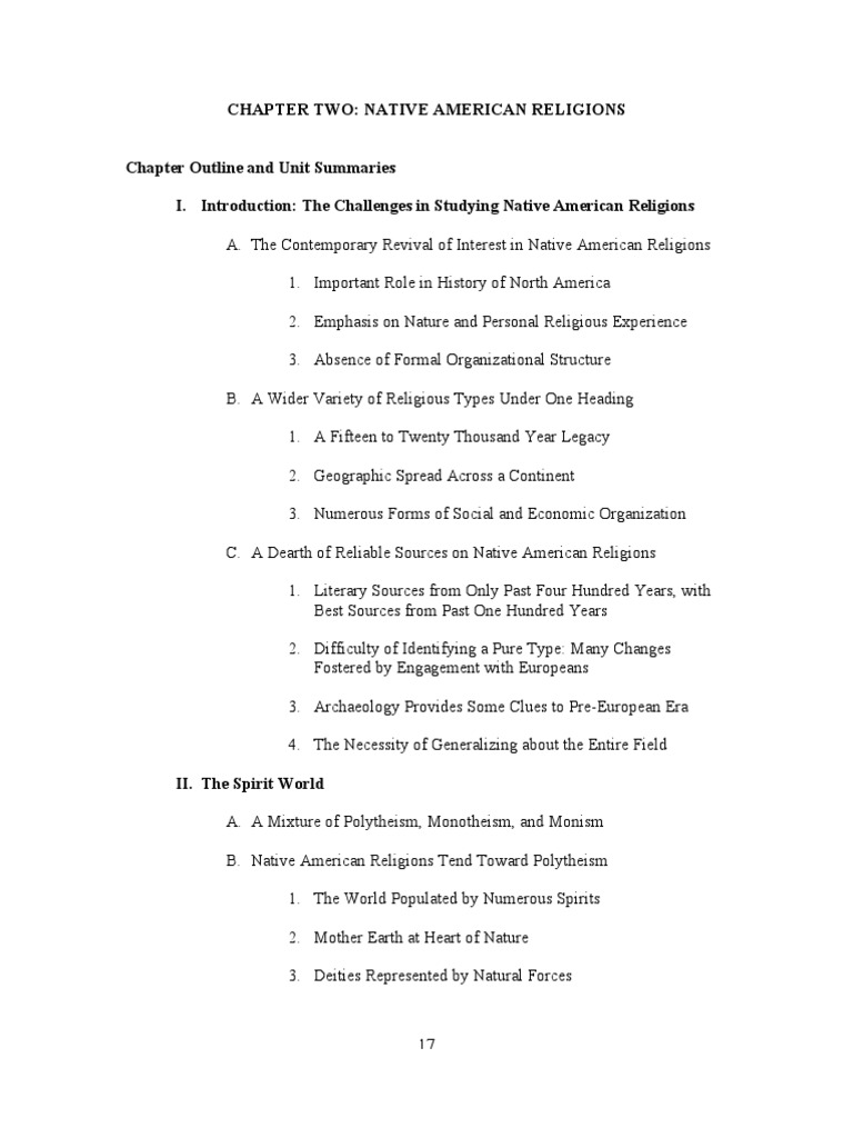 Chapter Two: Native American Religions | PDF | Death | Afterlife