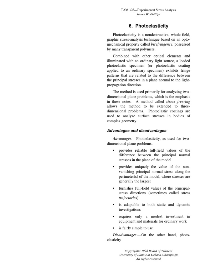 Photoelasticity PDF | PDF