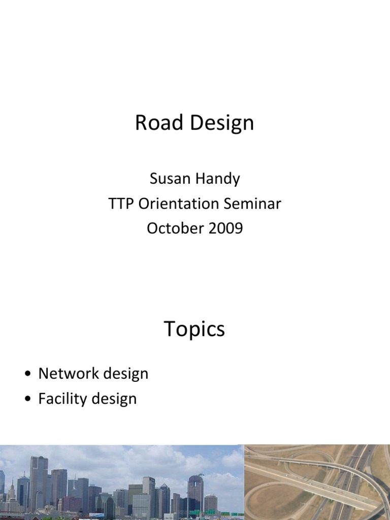 Road Design | PDF | Highway | Traffic