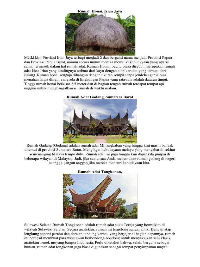 Rumah Honai | PDF | Griya & Taman