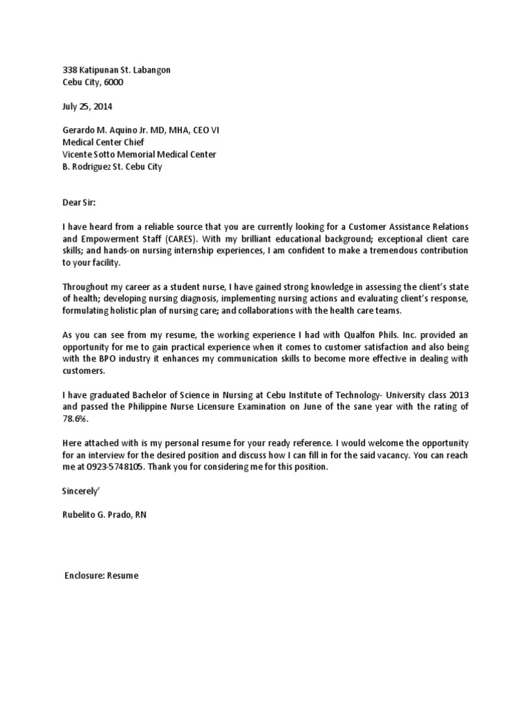 Application Letter | PDF