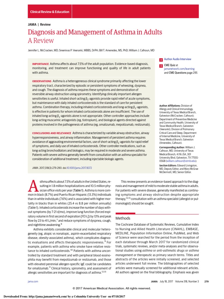 Asthma Review PDF | PDF | Asthma | Allergy