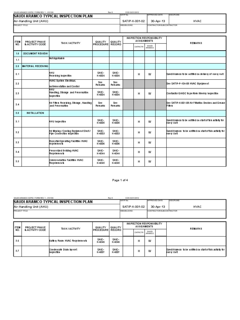 Optimizing AHU Inspections | PDF | Hvac | Building Engineering