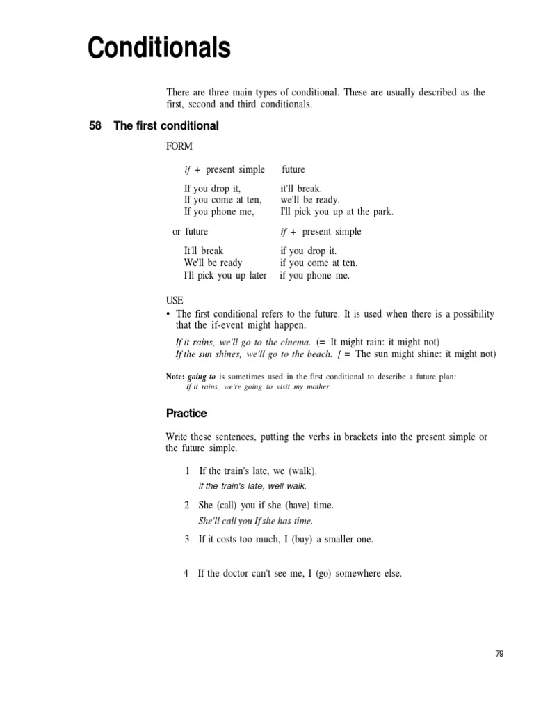 Understanding Conditionals: An In-Depth Explanation of the First ...