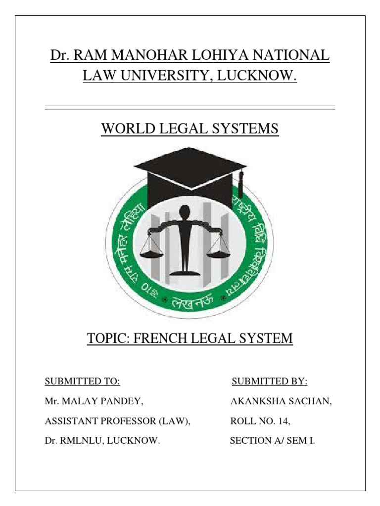 World Legal System-French Legal System | PDF | Prosecutor | Supreme Courts