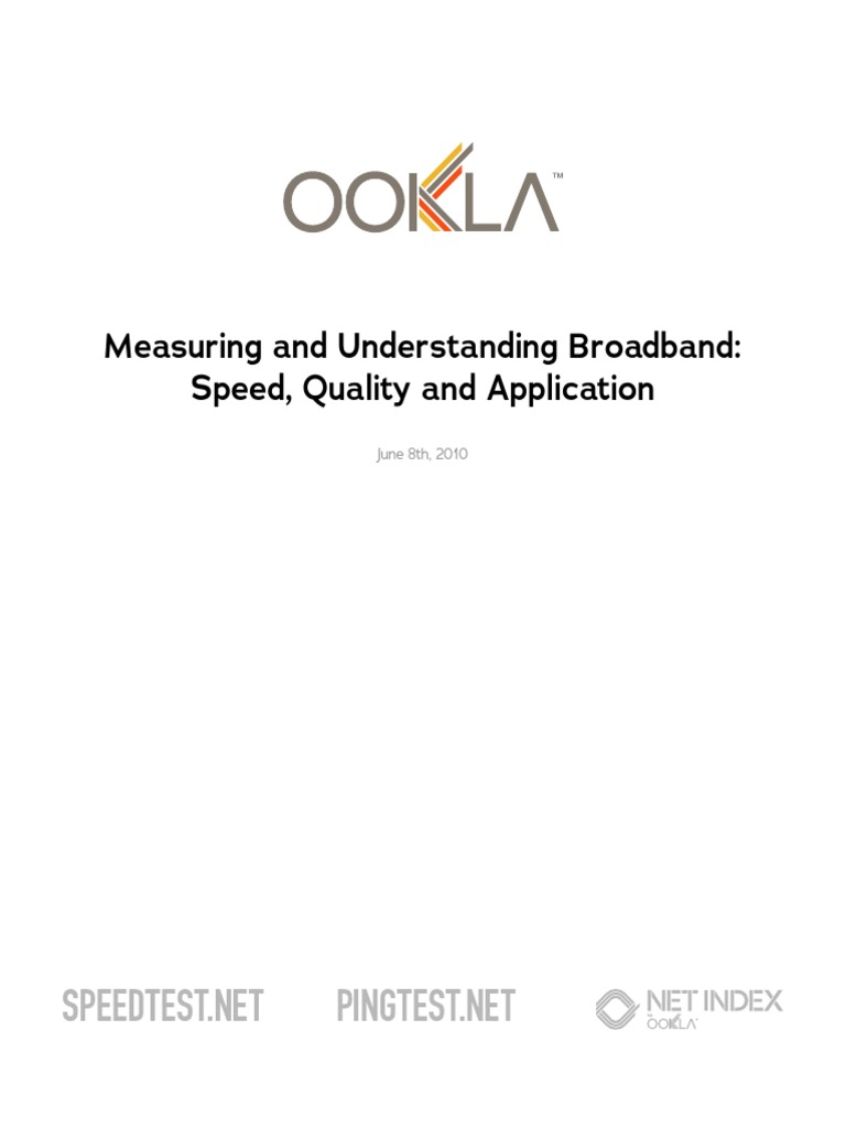 Understanding Broadband Measurement | PDF | Internet Service Provider ...