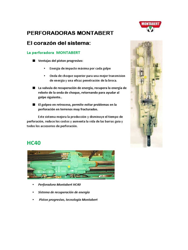 Perforadoras Montabert | PDF