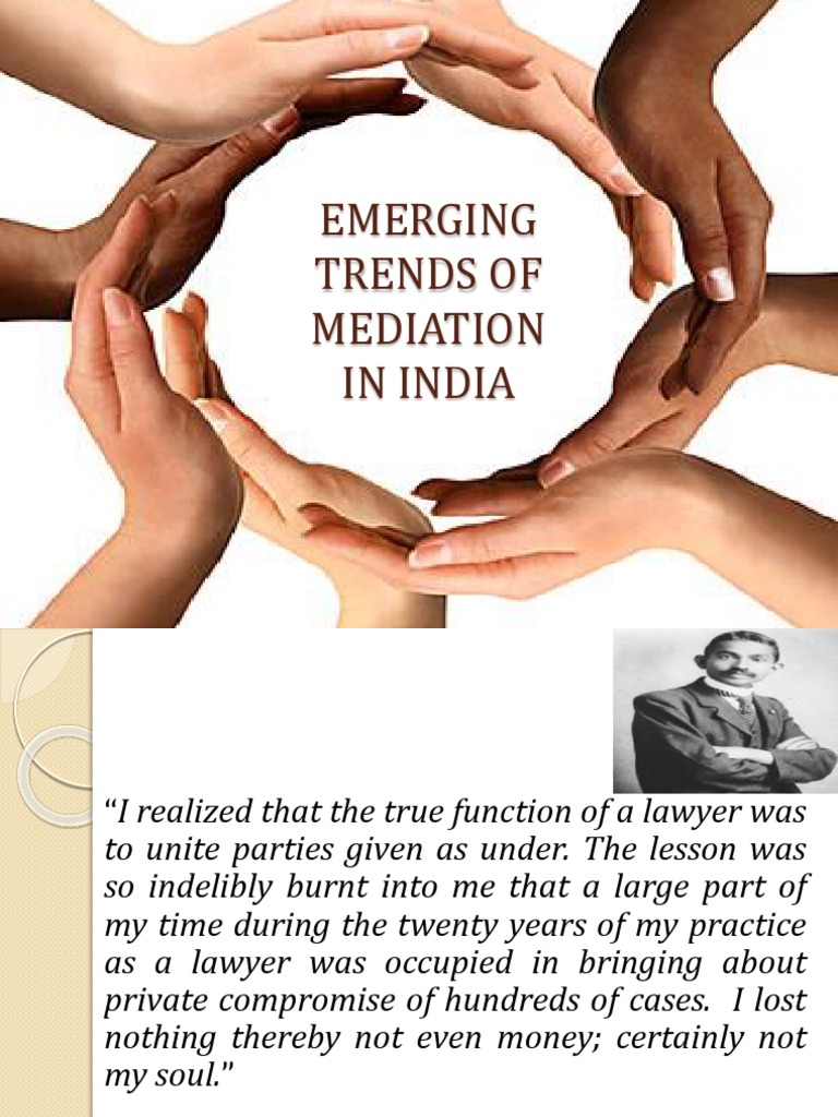 Mediation Trends in India | PDF | Mediation | Alternative Dispute ...