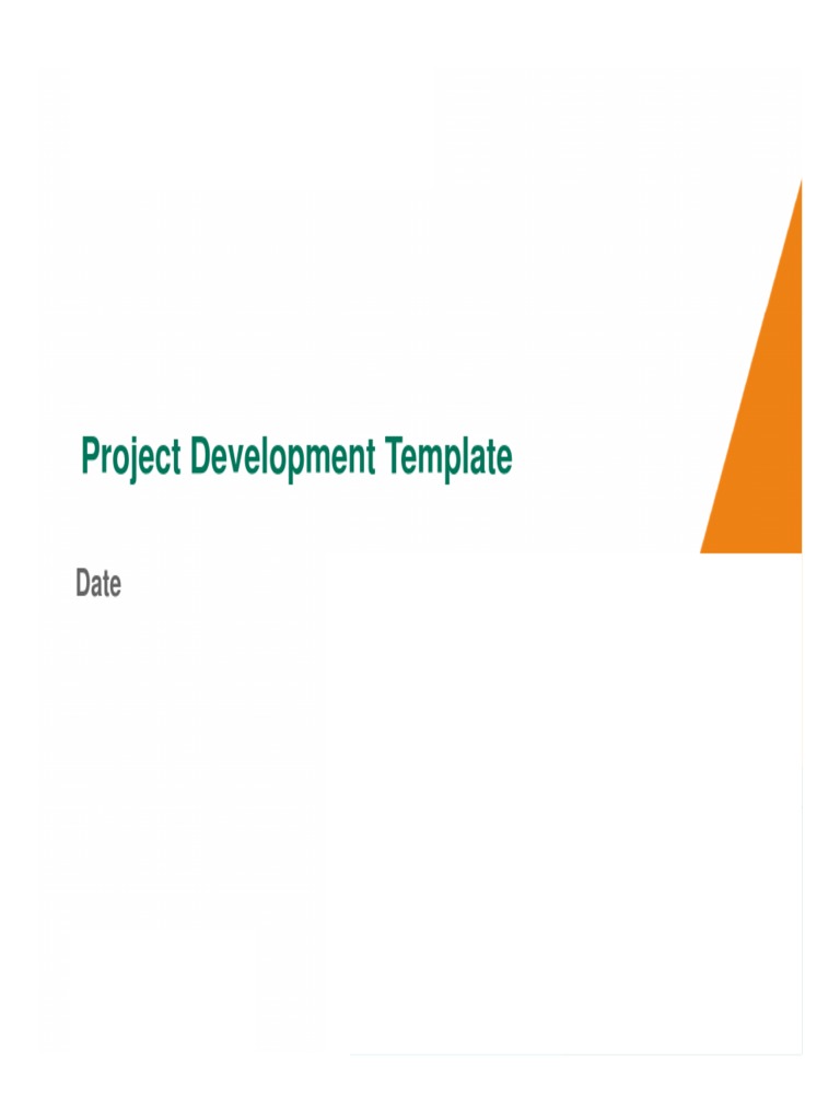 Project Development Template | PDF