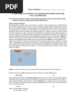 Drop Count and Drop Weight Method | PDF | Surface Tension | Drop (Liquid)
