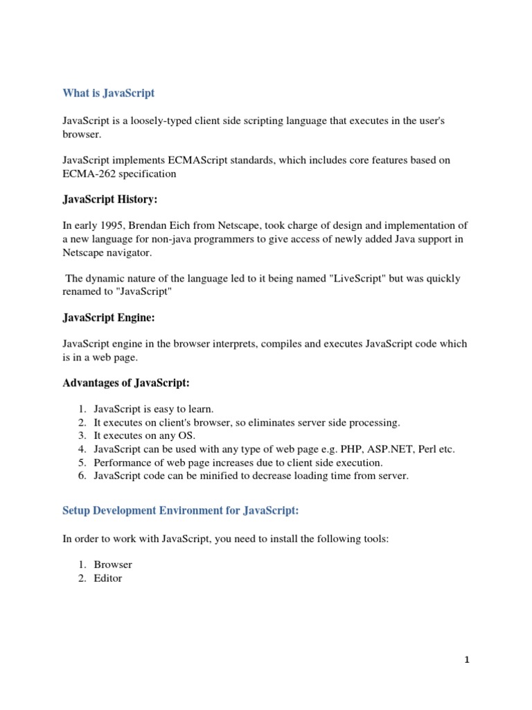 Javascript Notes | PDF | Java Script | Scope (Computer Science) Javascript Notes | PDF | Java Script | Scope (Computer Science)