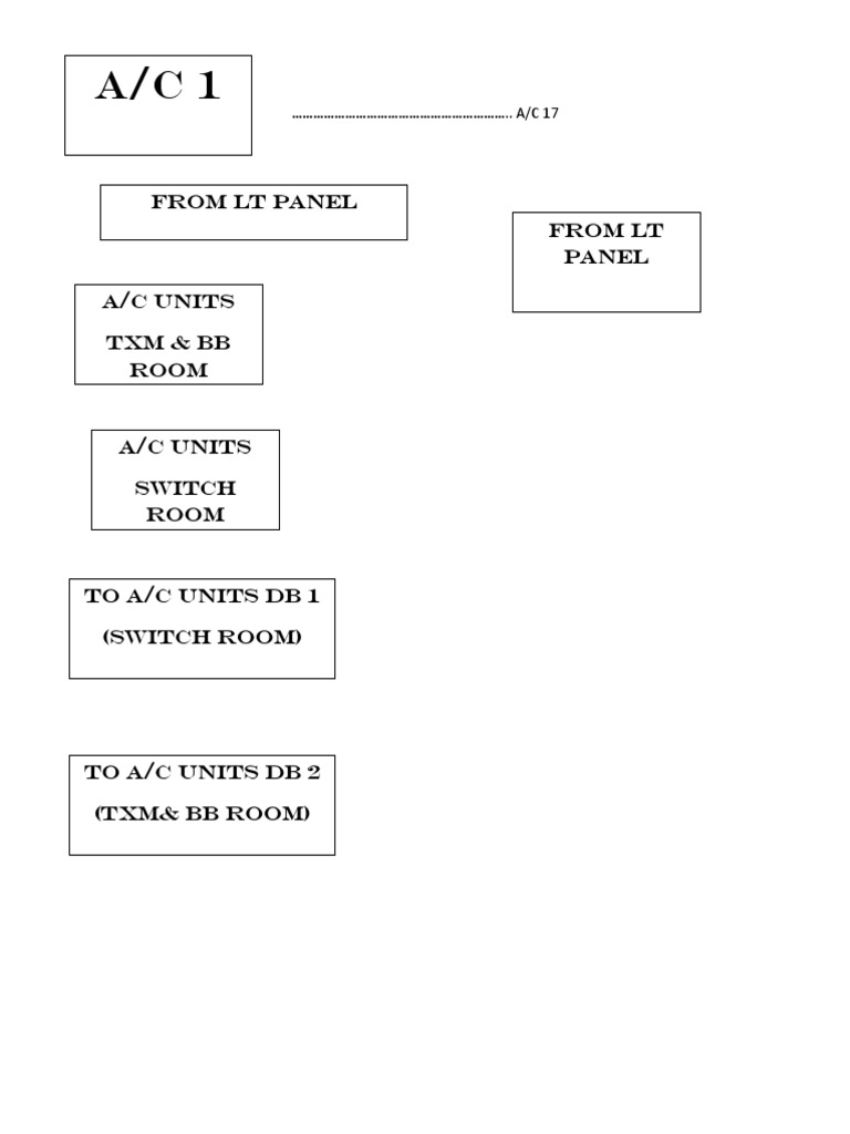 A/C Units Electrical Diagram | PDF