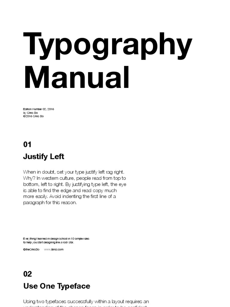 Typography Manual | PDF | Typefaces | Serif