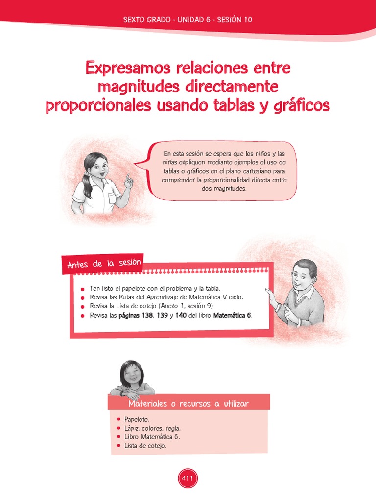 Proporcionalidad Directa en Sexto Grado | PDF | Enseñanza de matemática ...