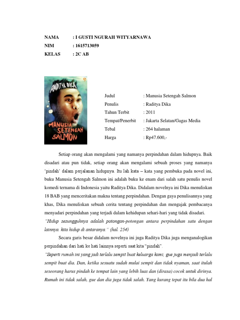 Novel Manusia Setengah Salmon Karya Raditya Dika | PDF