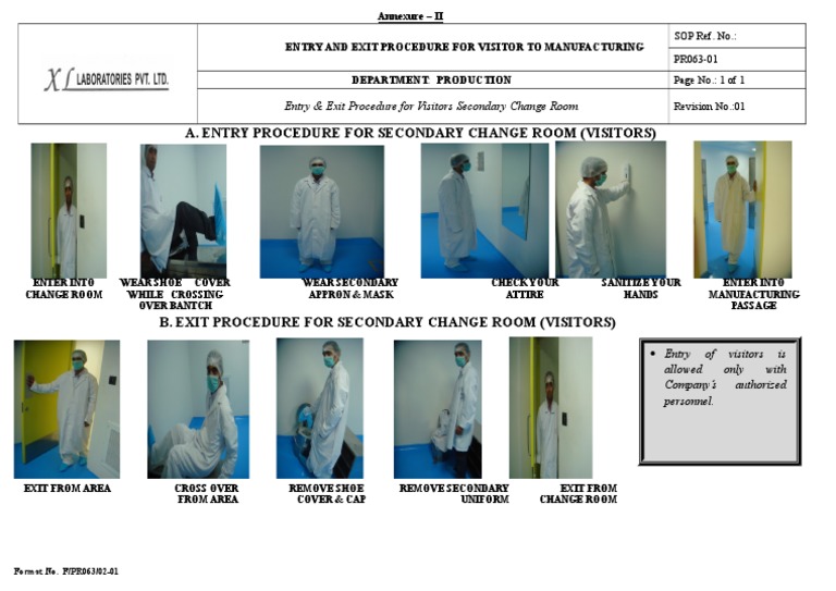 Visitor Entry and Exit Procedures | PDF