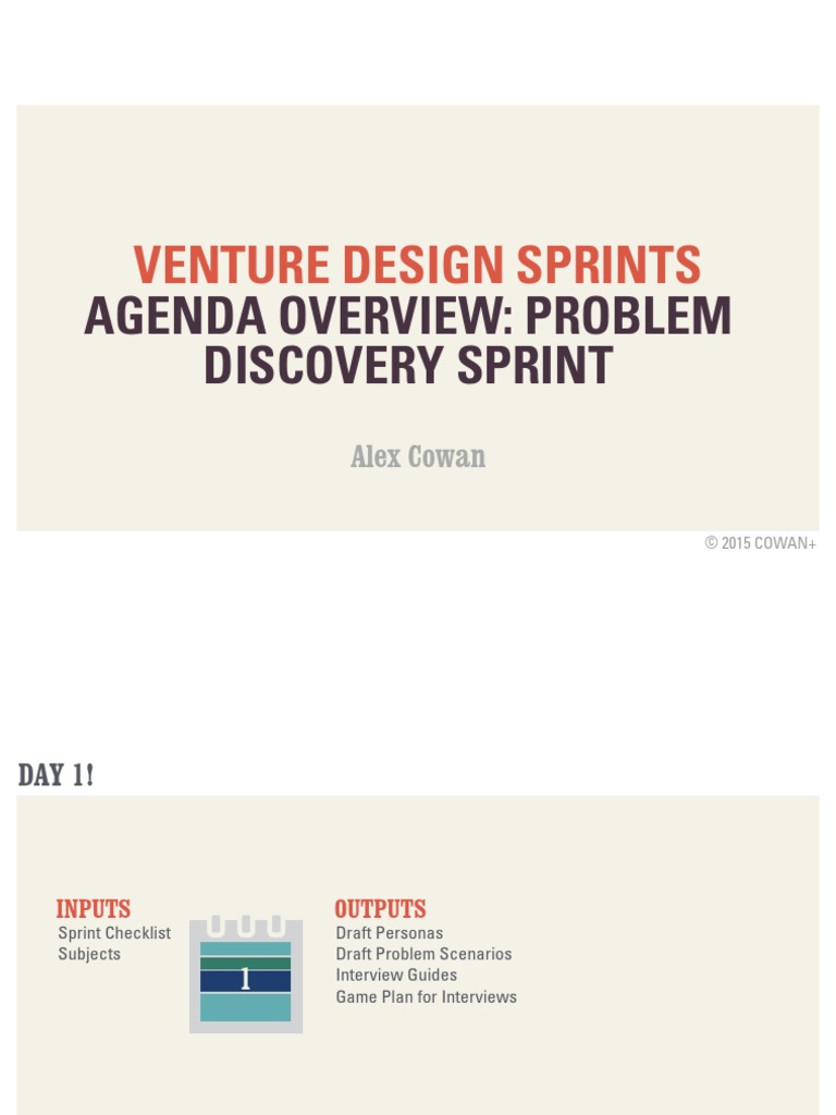 Overview Problem Discovery Sprint | PDF | Internet | Business