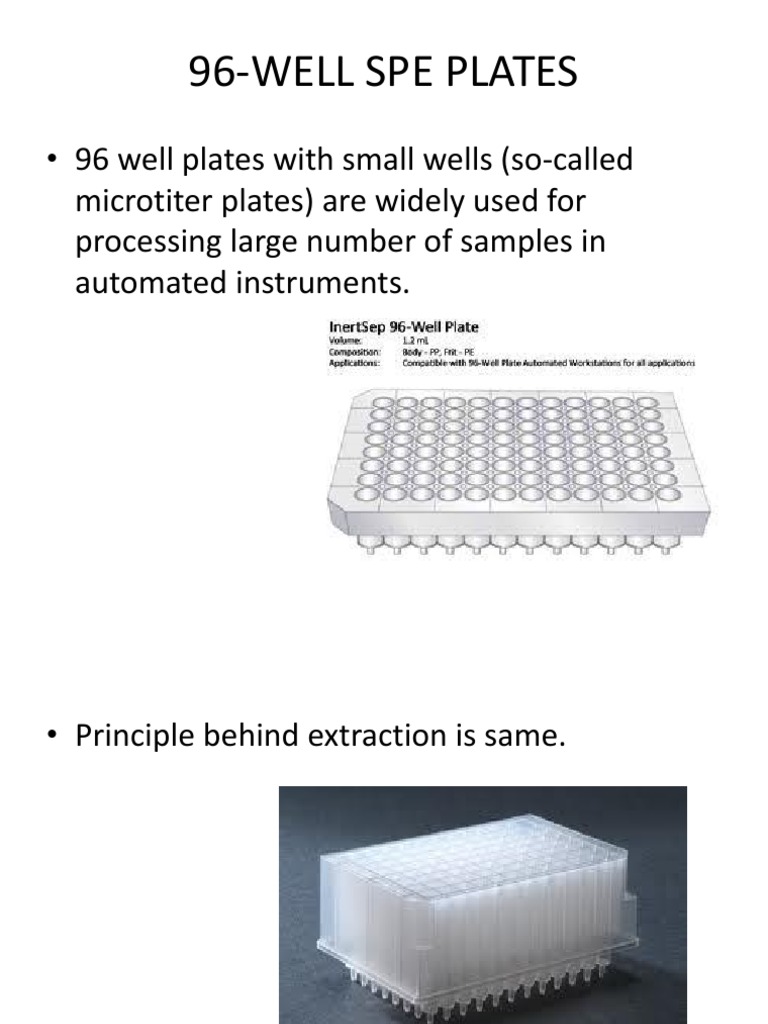 96-Well Spe Plates | PDF | Elution | Chromatography