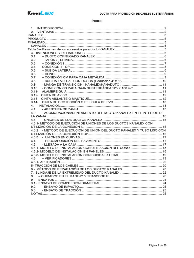 Tubos Canaflex Pead Especificaciones PDF | PDF | Cloro | Tubería ...
