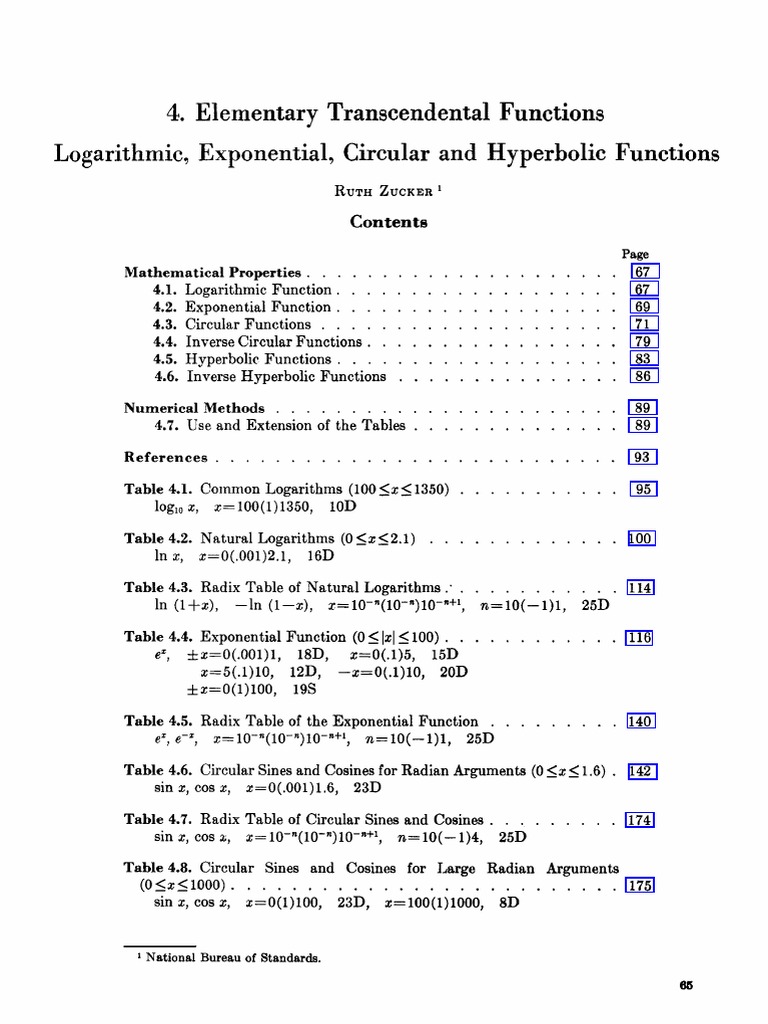 Elementary Transcendental Functions | PDF | Trigonometric Functions | Sine