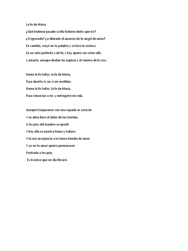 La Fe de María | PDF