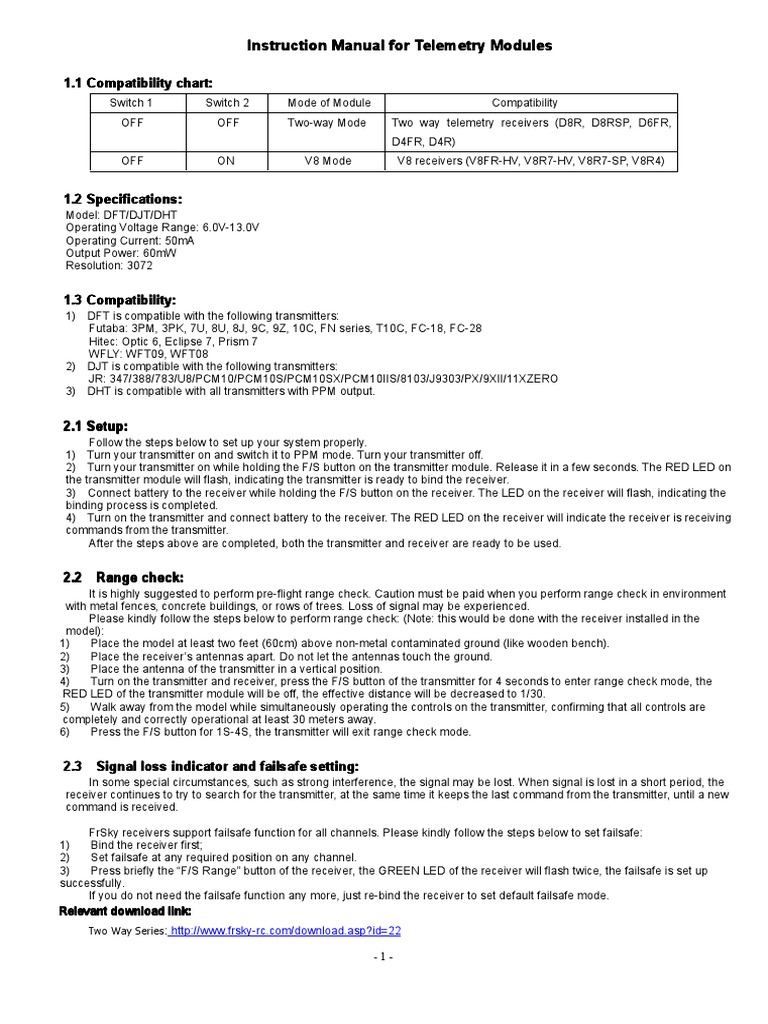 Telemetry Modules PDF | PDF | Antenna (Radio) | Transmitter