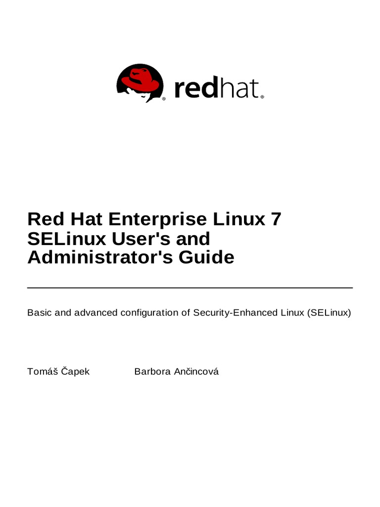 Red Hat Enterprise Linux-7-SELinux Users and Administrators Guide-En-US ...