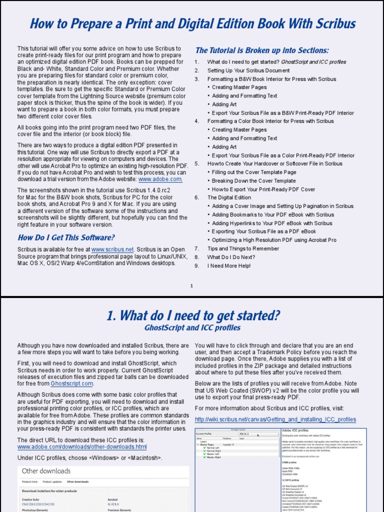 Book How To Scribus Pod Digital | PDF | Portable Document Format ...