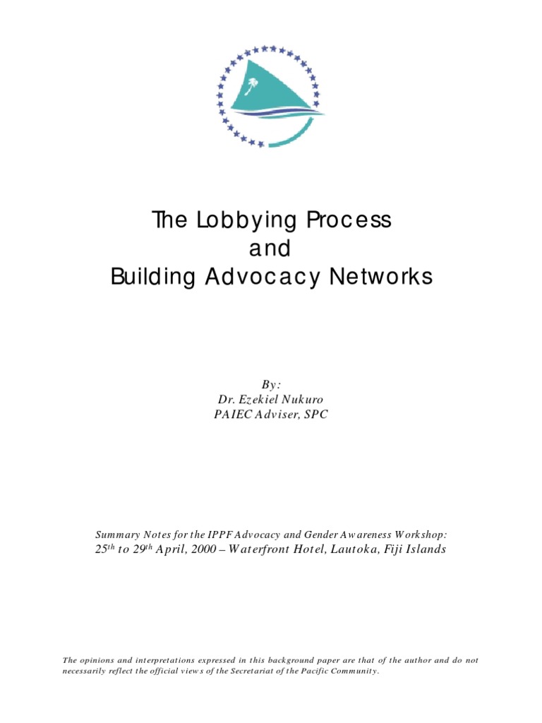 The Lobbying Process and Building Advocacy Networks | PDF | Family ...