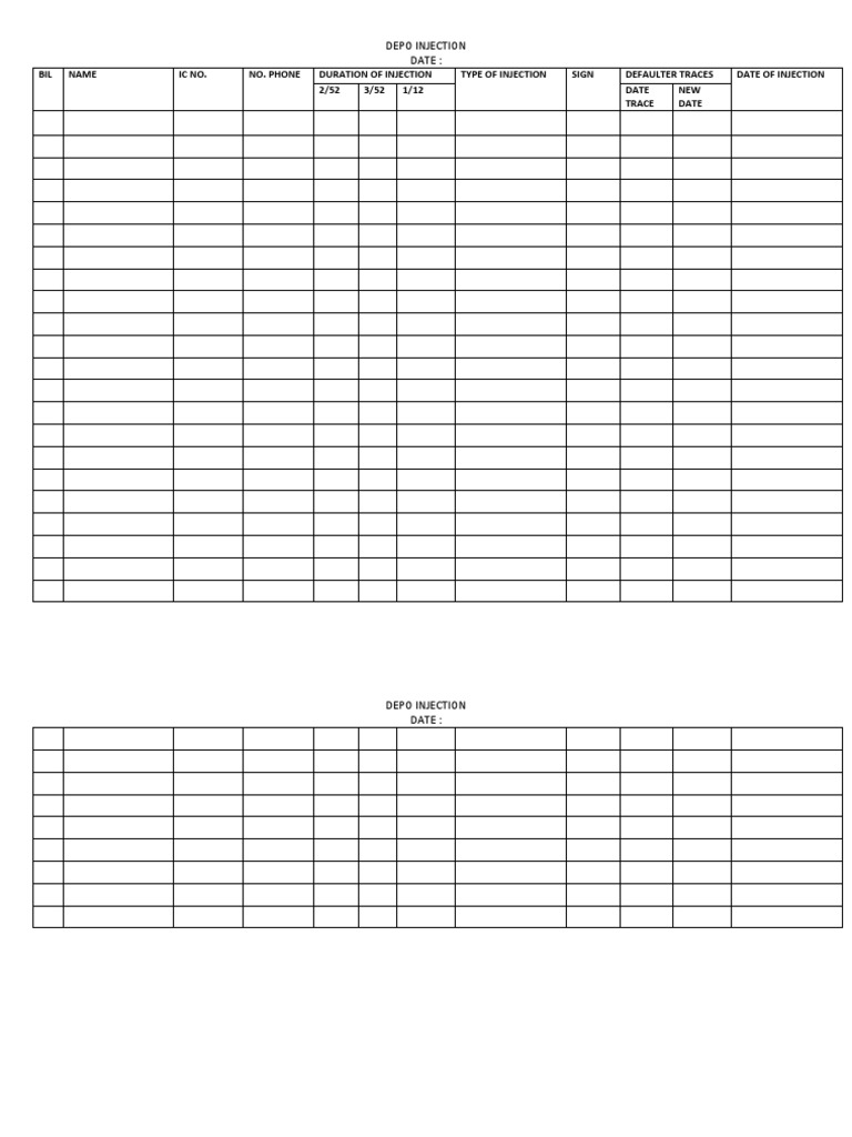 Depo Injection | PDF