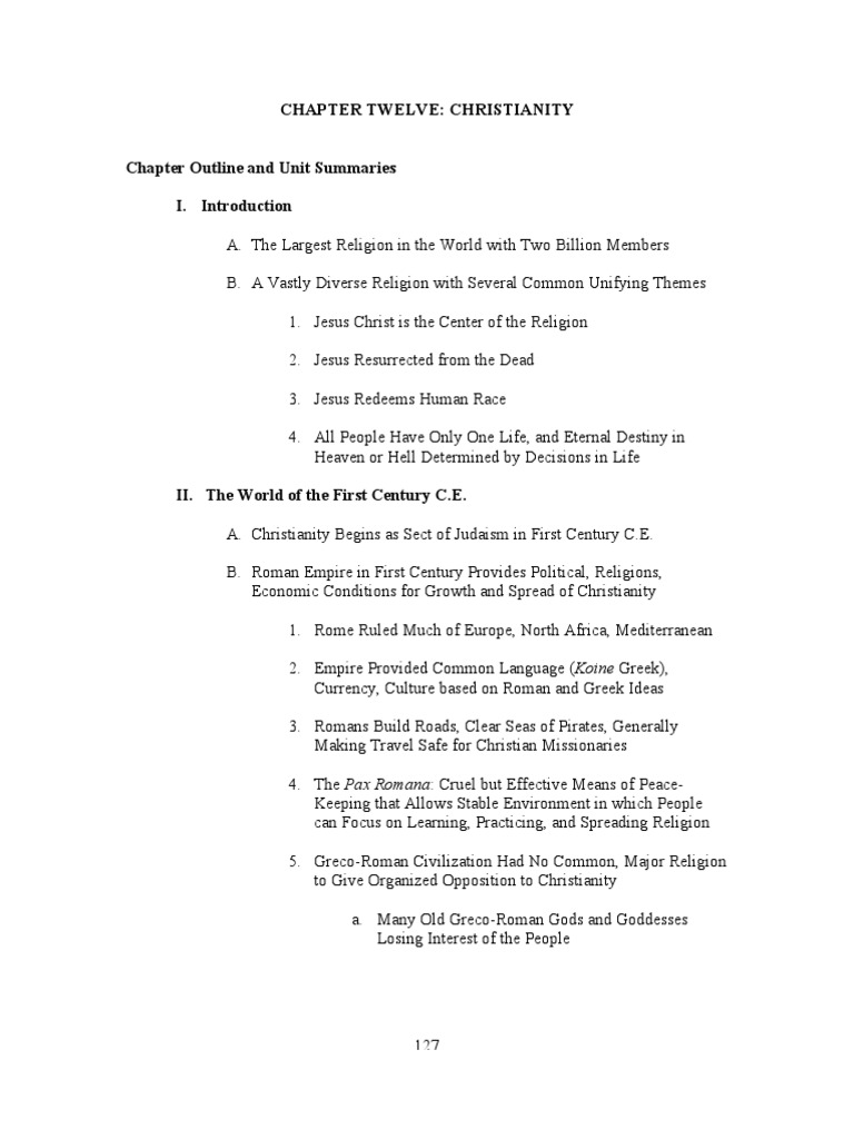 Chapter Twelve: Christianity | PDF | Jesus | Paul The Apostle
