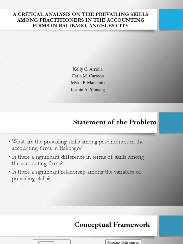 Oral Defense Presentation | PDF | Survey Methodology | Accounting