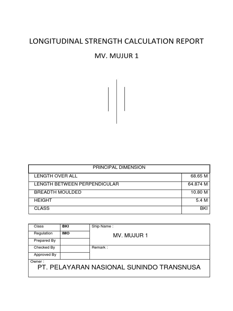 Longitudinal Strength Calculation Report - R2 PDF | PDF | Watercraft ...
