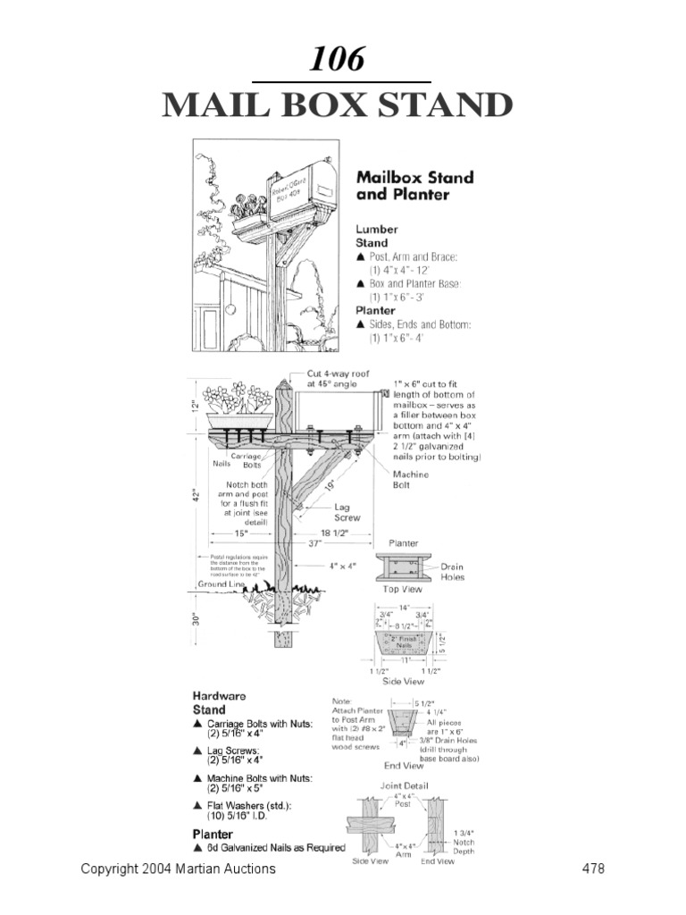 Mailbox Stand | PDF