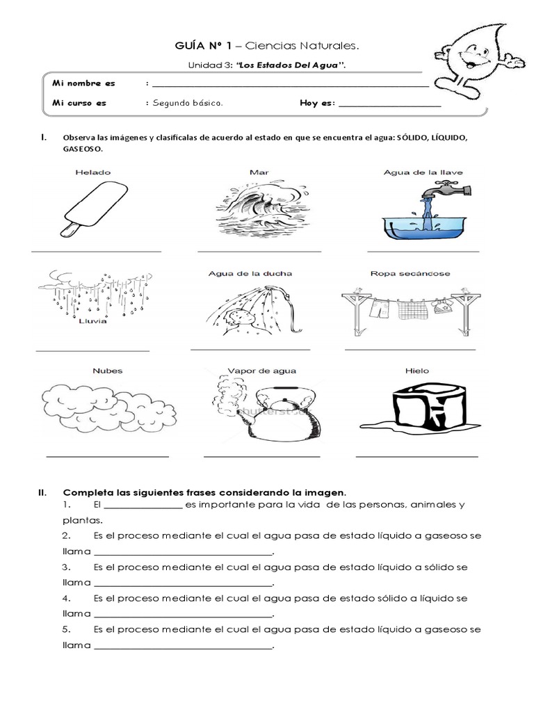 Estados Del Agua | PDF | El ciclo del agua | Fases de la materia