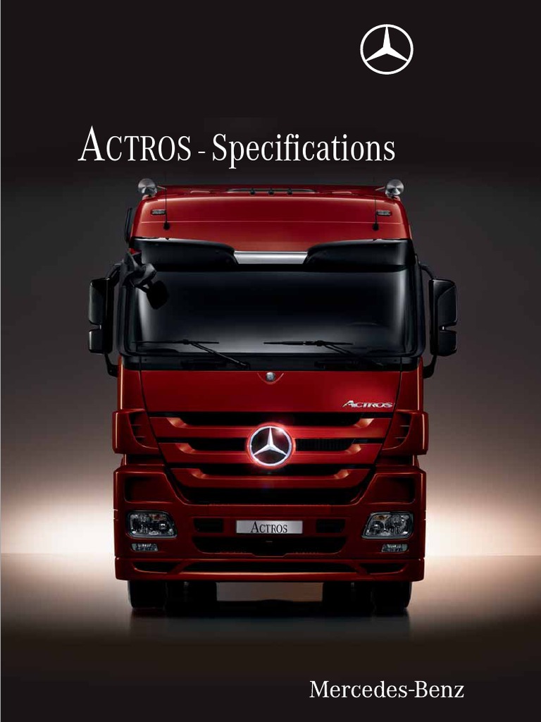 Mercedes-Benz Actros Specifications | PDF