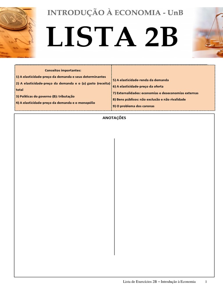 Gabarito Lista 2b PDF | PDF | Demanda | Externalidade