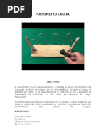 Pulsómetro Casero | PDF | Electricidad | Corriente eléctrica