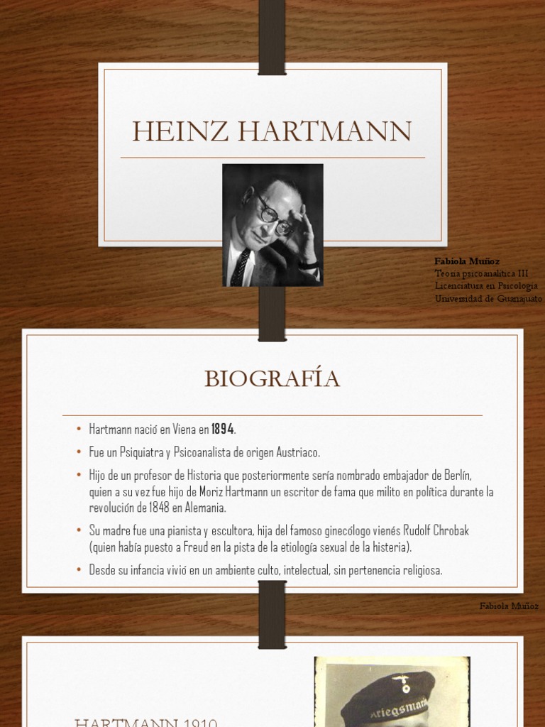Heinz Hartmann | PDF | Psicología del ego | Carné de identidad