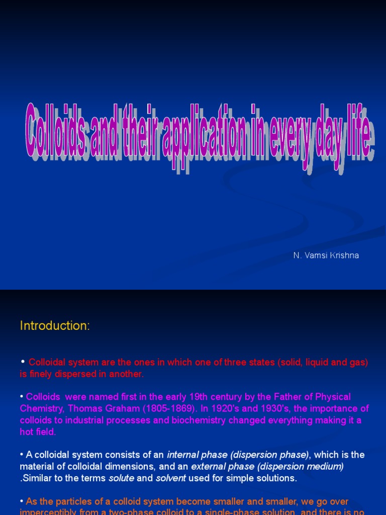Applications of Colloid | Colloid | Solution