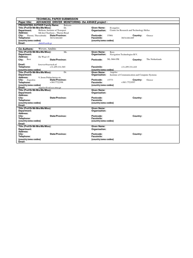 Advanced Driver Monitoring | PDF | Traffic Collision | Traffic