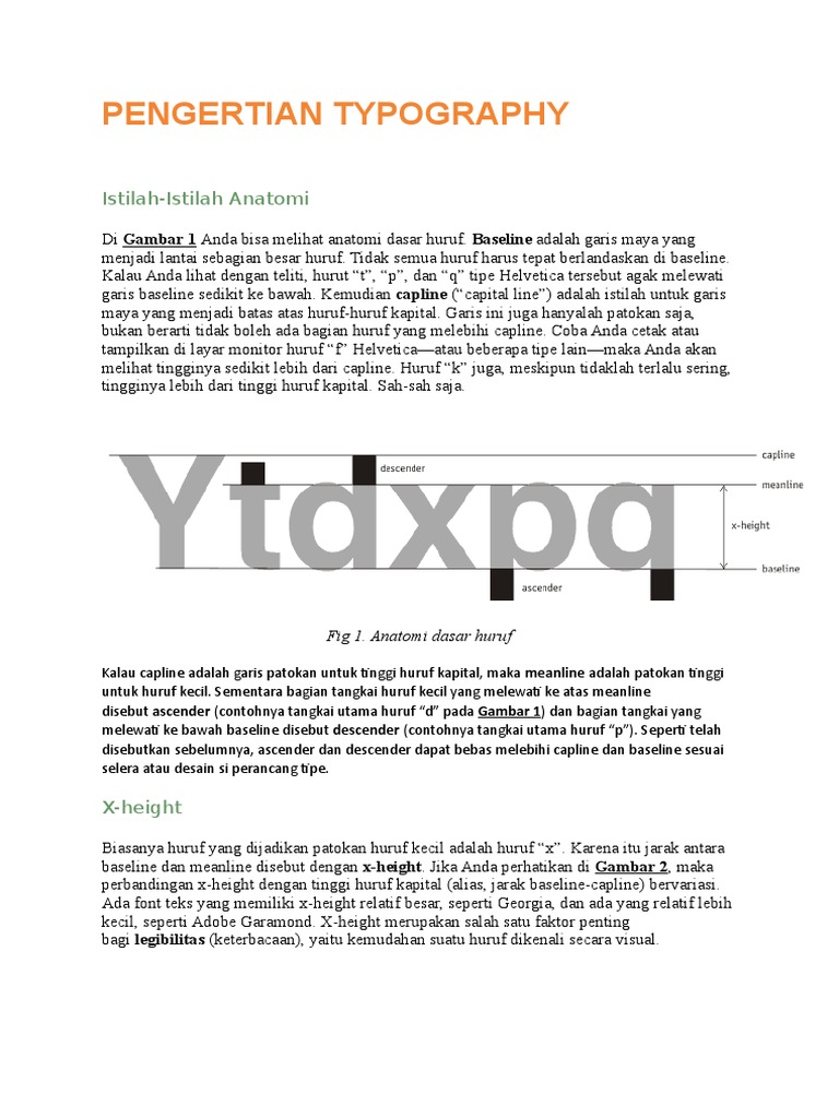 Pengertian Typography | PDF