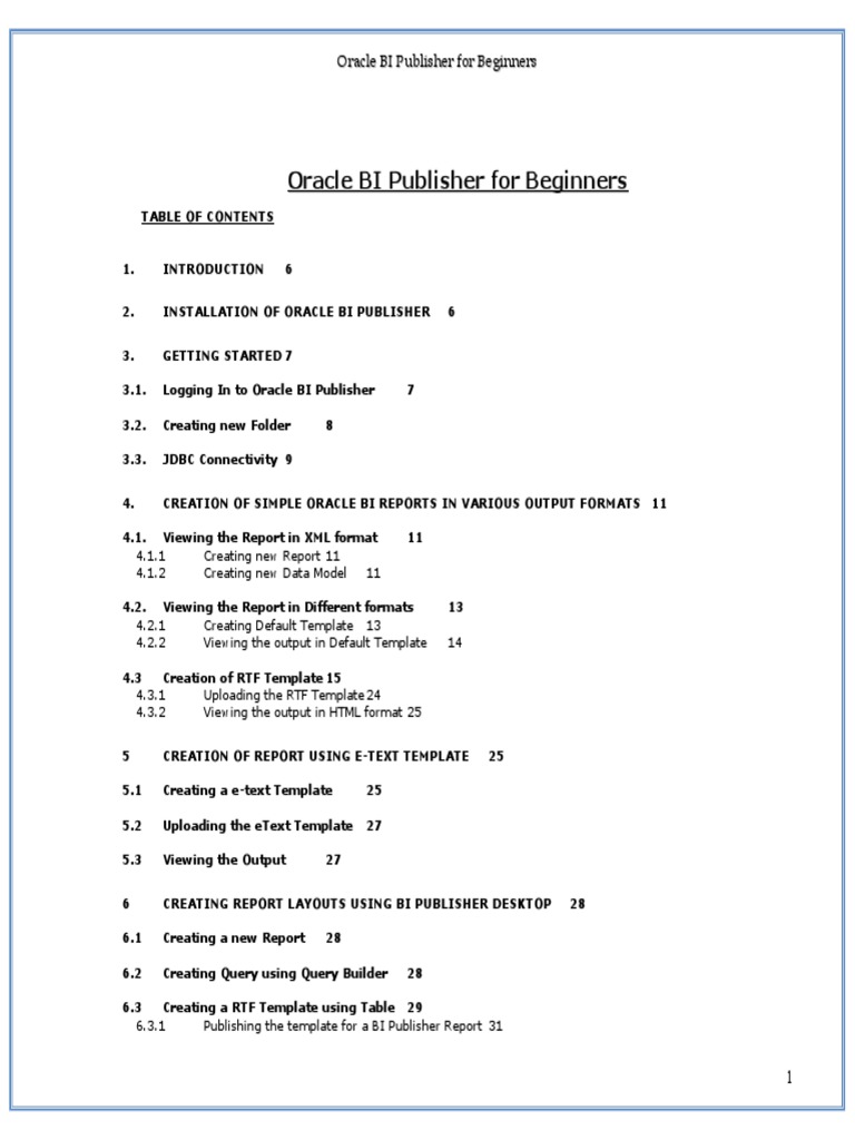 Oracle Bi Publisher For Beginners Pdf Parameter Computer Programming Oracle Database