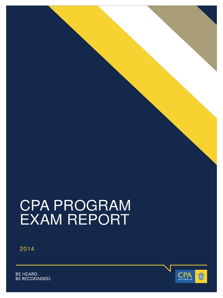CPA - Exam Report 2014 | PDF | Certified Public Accountant | Test ...